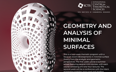 Geometry and Analysis of Minimal Surfaces | ICTS